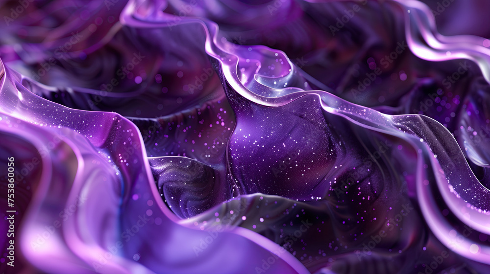 Texture Purple Scene, Purple Light Background, Liquid Fluide Refraction ...
