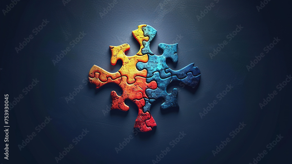 World Autism awareness day colorful logo, . Can be used for banners ...