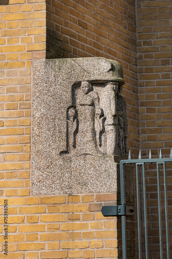 Monumental building (1922) Berlage Lyceum, secondary school named after ...
