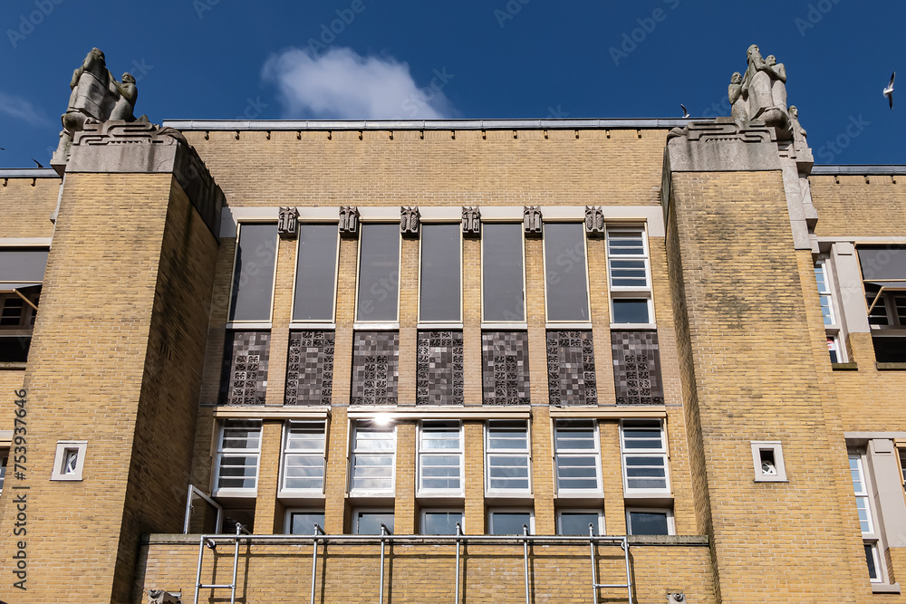 Monumental building (1922) Berlage Lyceum, secondary school named after ...