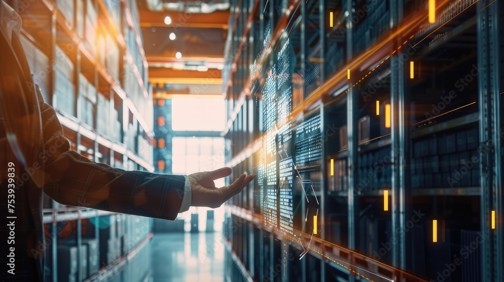 Fotografia do Stock: Supply Chain Management (Scm) Technology ...