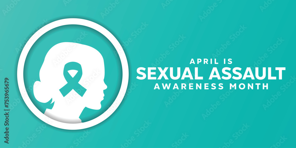 National Sexual Assault Awareness Month. women and ribbon. Great for ...