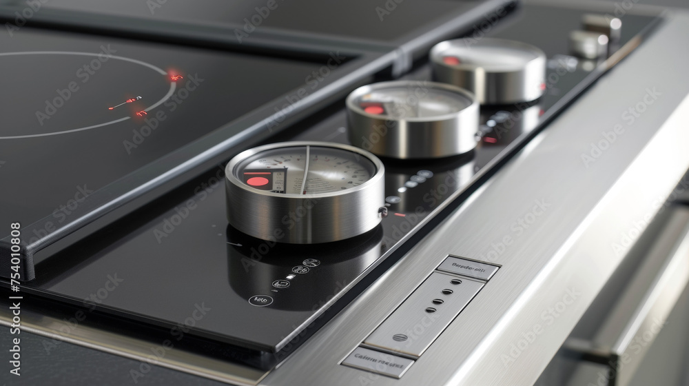 The temperature control dial on the handle allows for precise heat ...