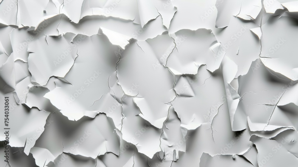 crumbling white wall, showcasing the inevitable process of decay ...