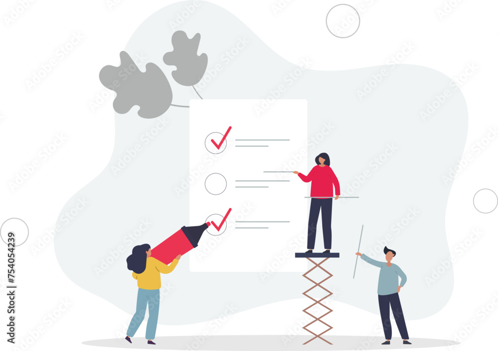 To do list as checklist with work agenda and tasks.flat vector ...