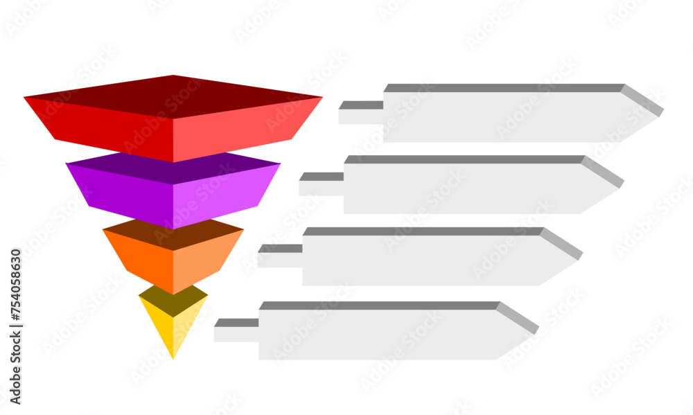 Infographic illustration of purple with orange with yellow and red ...