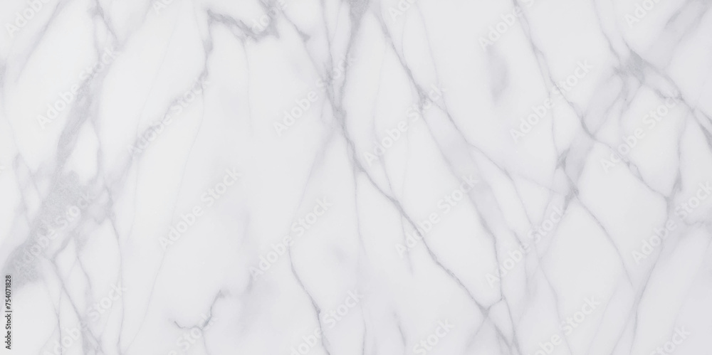 Panoramic white Carrera stone marble texture background. White and grey ...
