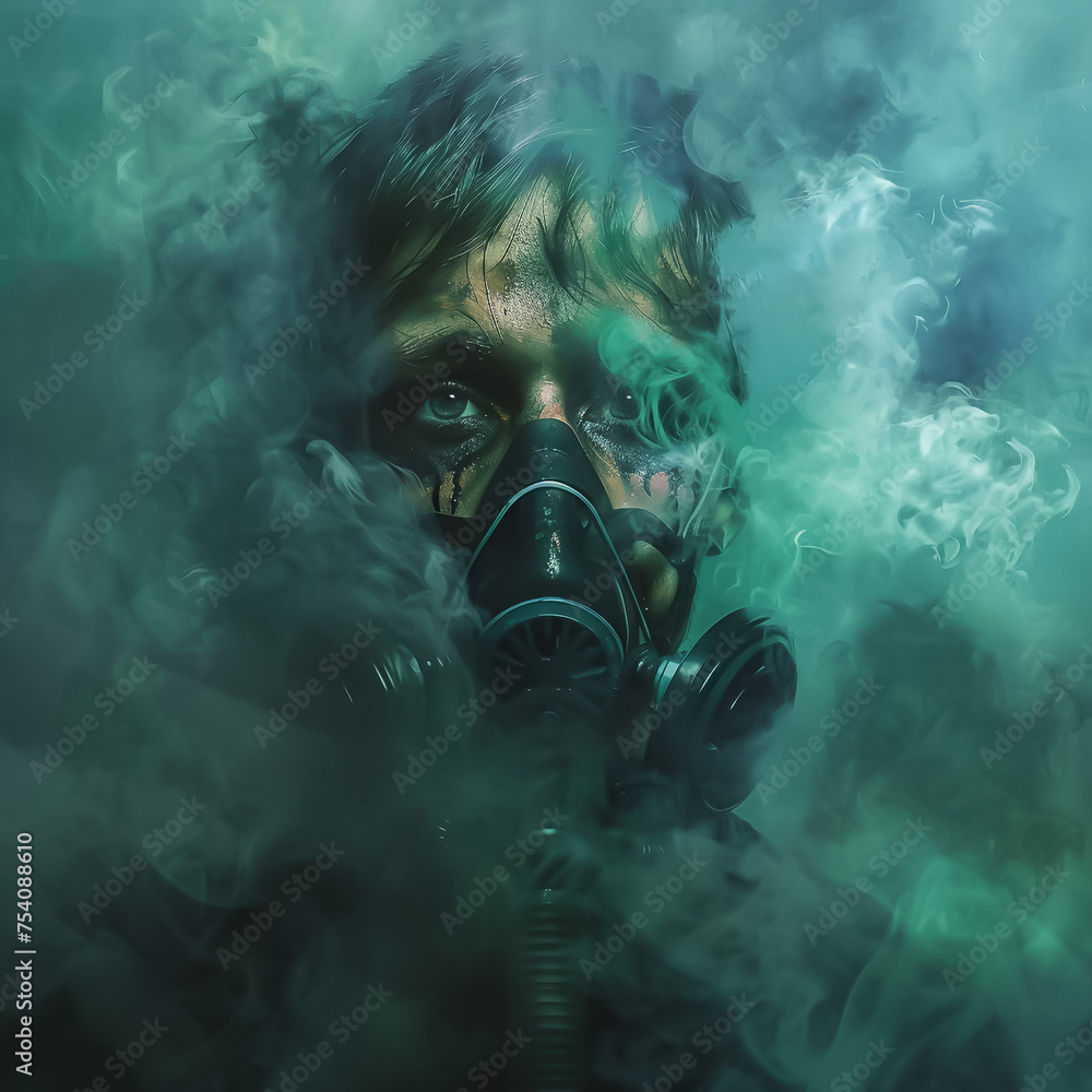 Frightening fantasy colors of pollution an asthma sufferer depends on ...