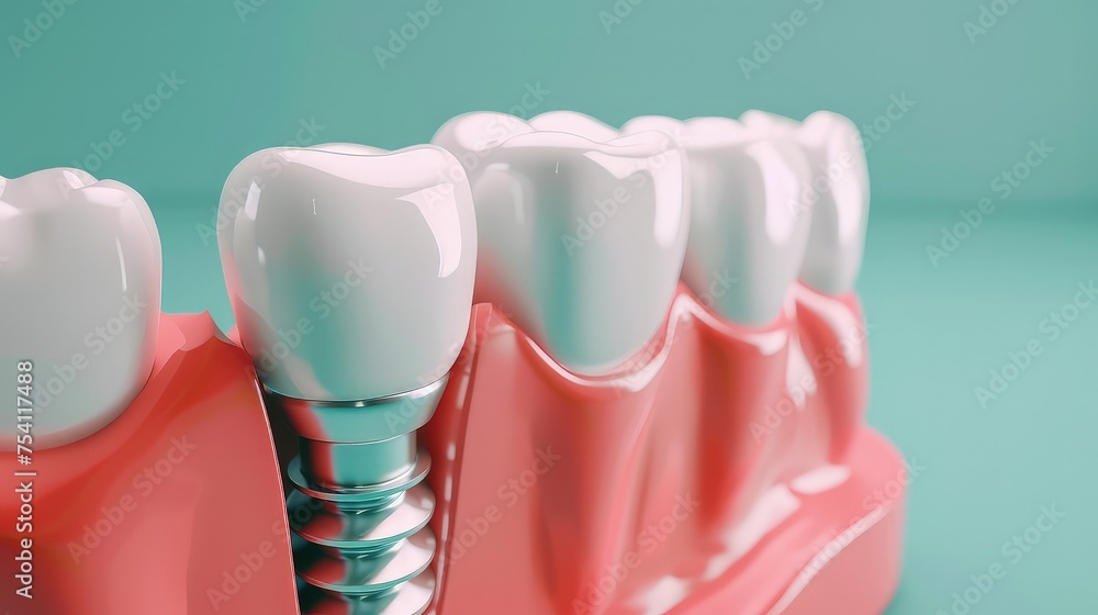3D model of a dental implant. Get a glimpse into the future of ...