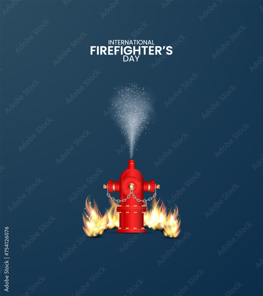 International Fire fighter day, fire hydrant, Firefighting and Rescue ...
