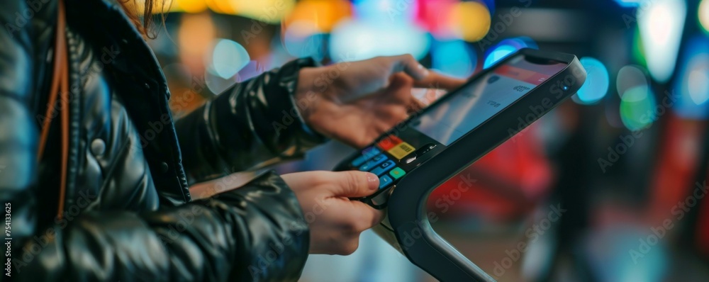 Contactless Payment Technology in Use at a Modern Point of Sale ...