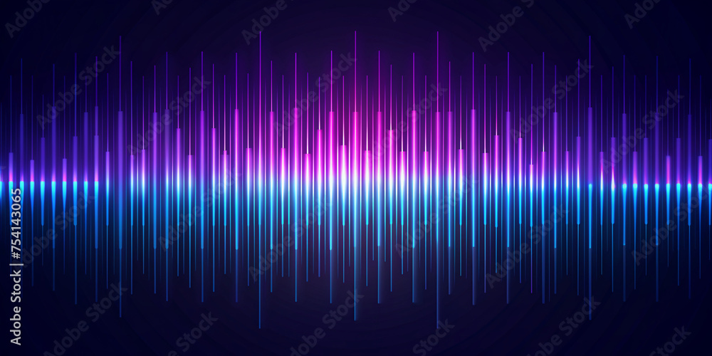 Abstract sound wave stripe lines colourful gradient blue purple ...