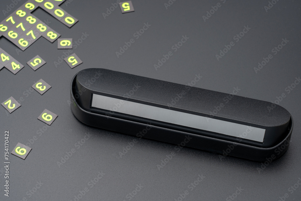 Auto Business Card. Dial Phone Number For Car On Dashboard, Phone ...