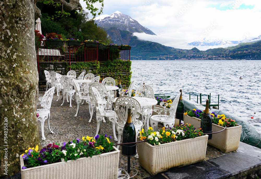Varenna, Province Lecco, Lombardy, Italy, Europe - Lake Como, Bar il ...