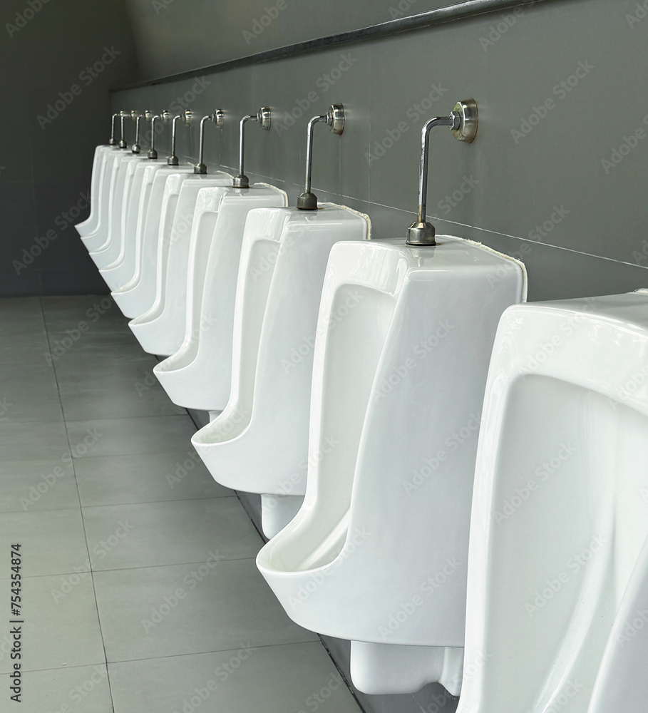 Urinal or sanitary ware. That provided on public wall of toilets for ...