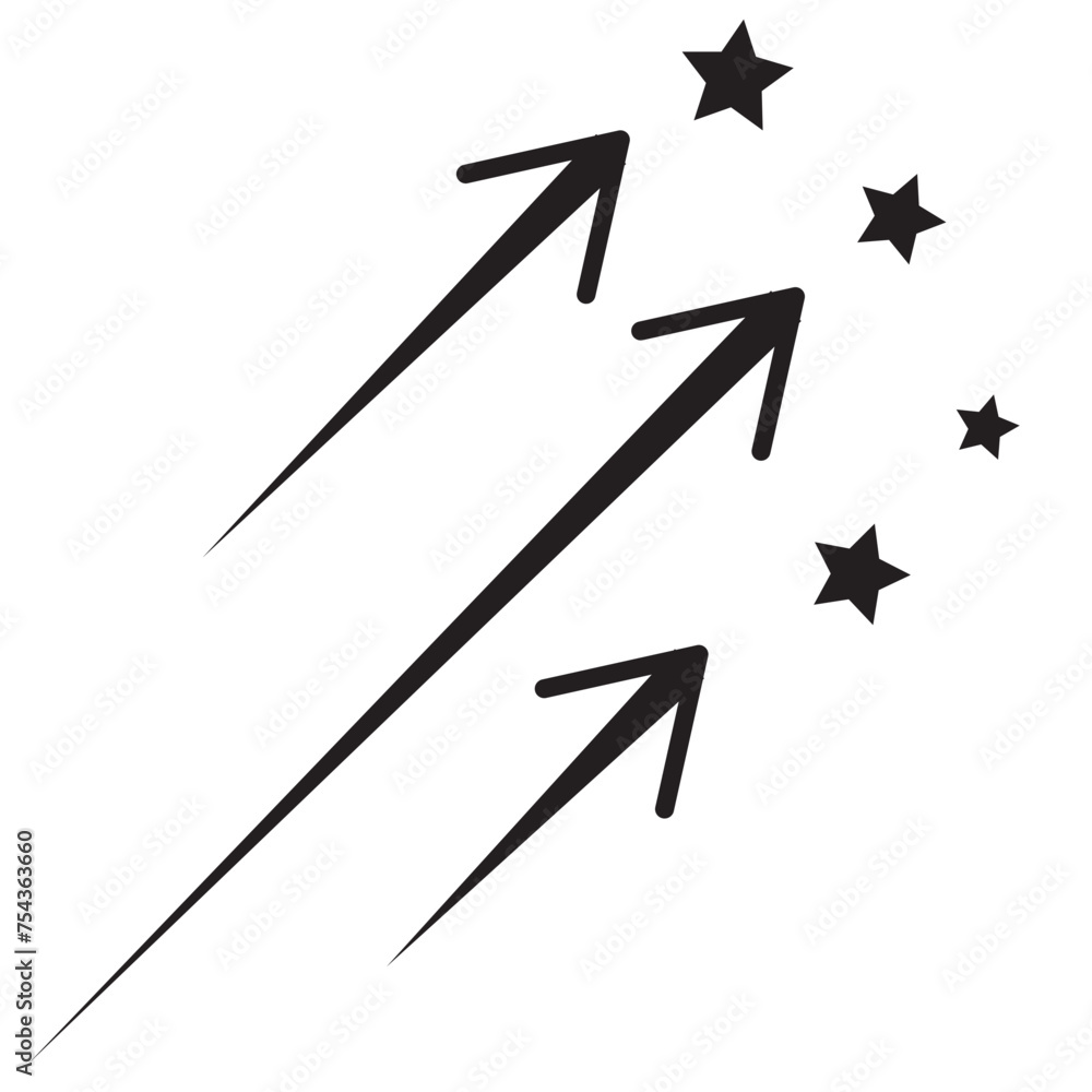 Vetor de Blue arrows clean fresh air flow collection. Flat style curved ...