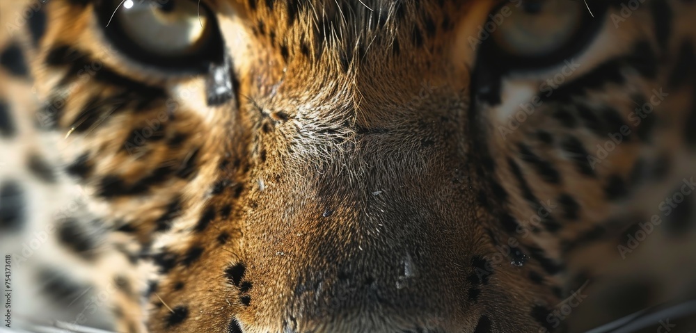 This captivating close-up photograph highlights the piercing gaze and ...