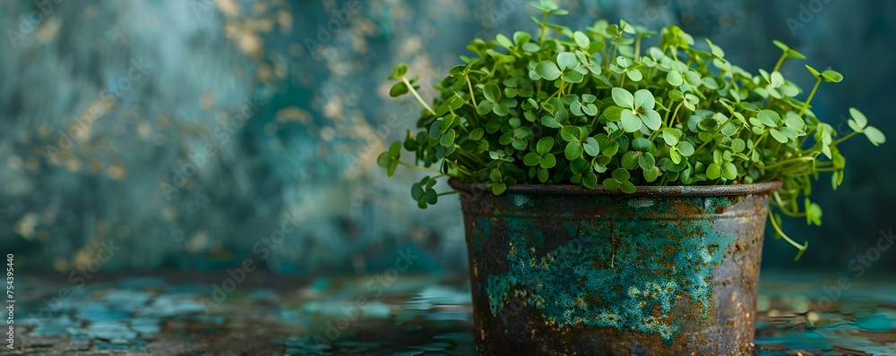 Sustainable Microgreen Sprout Growing in a Recycled Container. Concept ...
