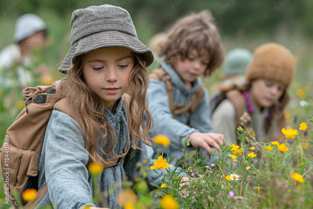 Curious Kids Explore Nature's Wonders, A Magical Journey of Discovery ...