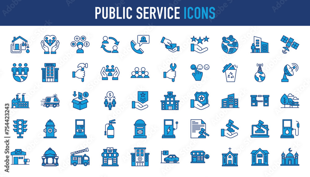 public services line icon set. Such as thin line smoking area, fire ...