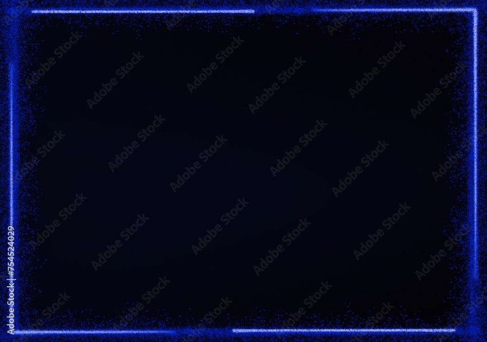 blue glitter wave frame border light effect Frame Border Background ...