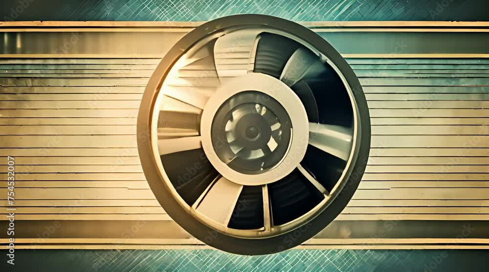 Vintage looping film strip background reel clutter old tv grain noise ...