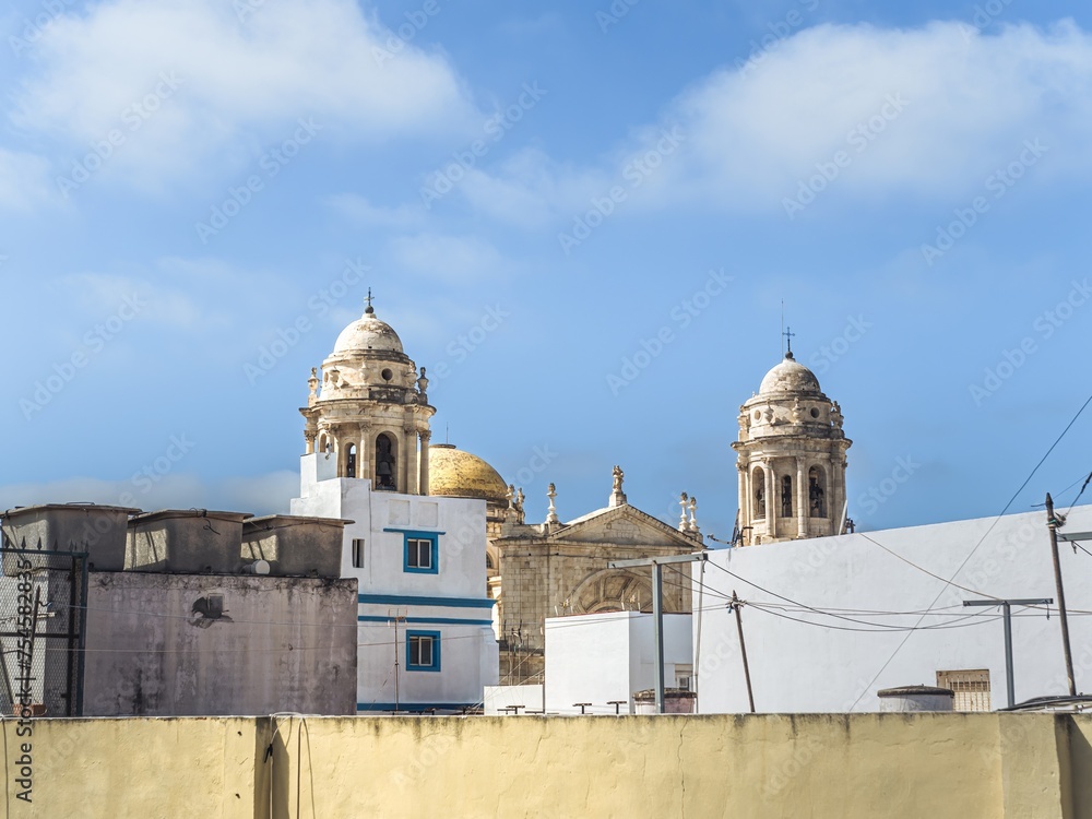 Towers of the Cathedral of Cadiz (Catedral de la Santa Cruz de Cádiz ...