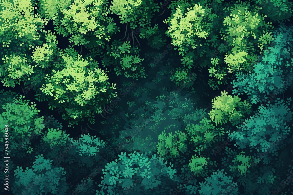 pixel map forest in the game. Pixelated forest for game map. pixelated ...
