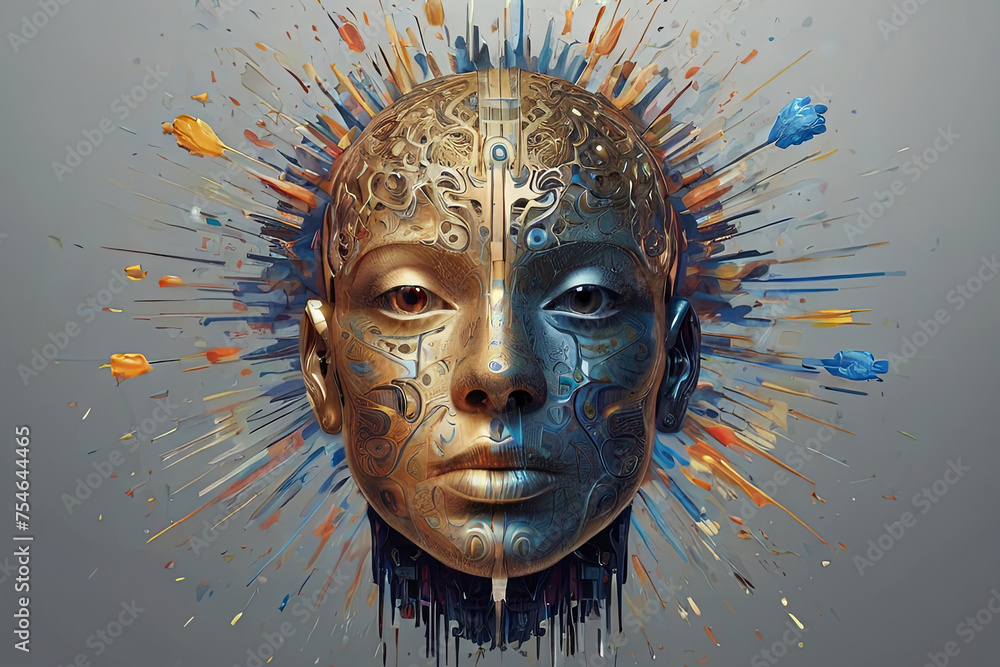 Annual collective mind concept art. Exploring inner world, dreams ...