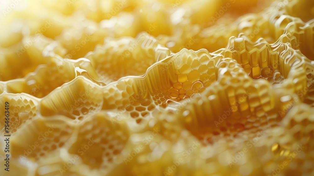 Honeycomb Patterns in Close-Up, Explore the intricate patterns and ...