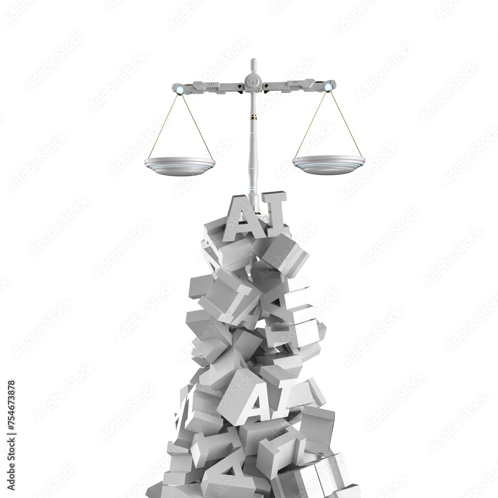 Cyber law or internet law concept with law scale and ai alphabets Stock ...