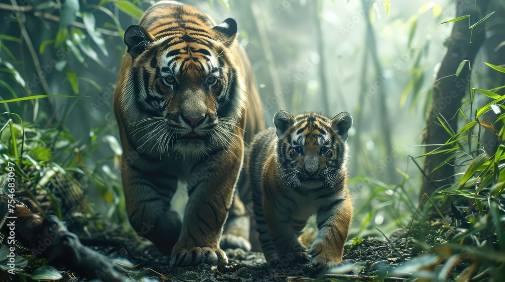 Saving Species, Depict conservation efforts to protect endangered ...