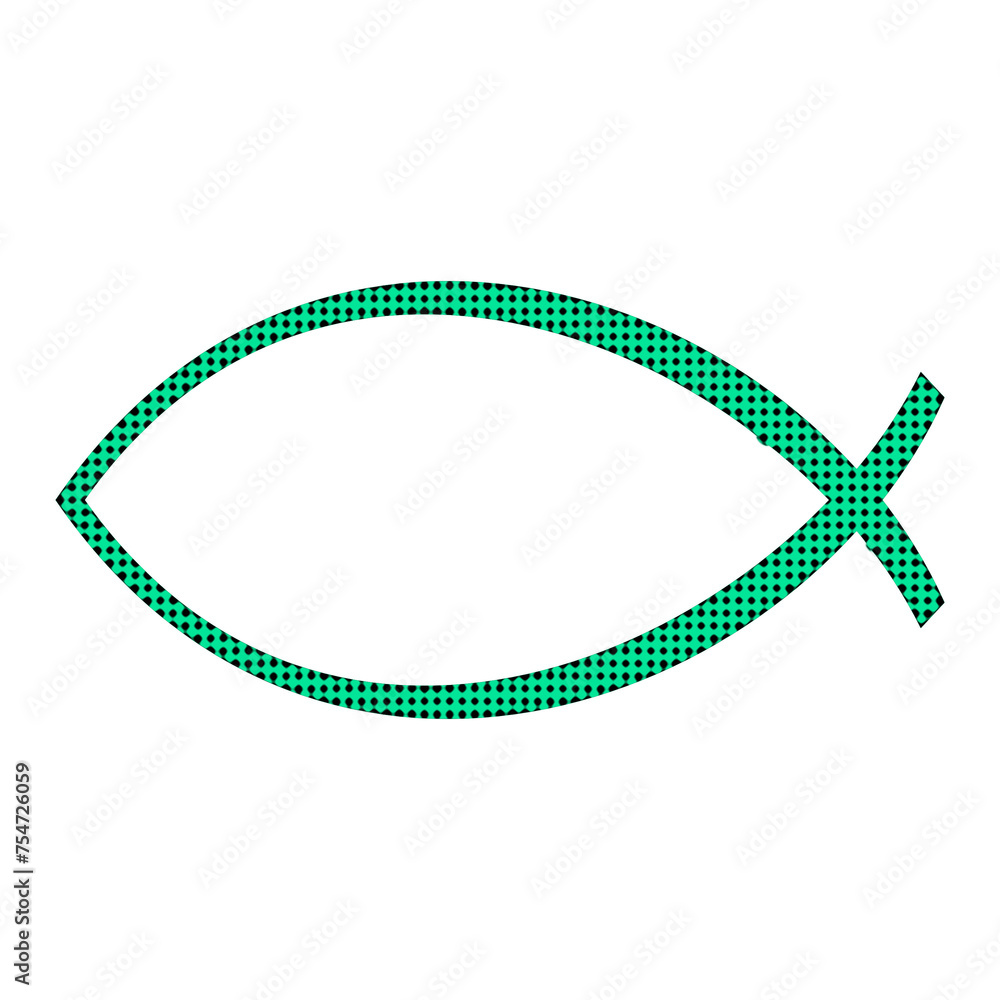 Ichthys, sometimes colloquially referred to as the "jesus fish". Frame ...