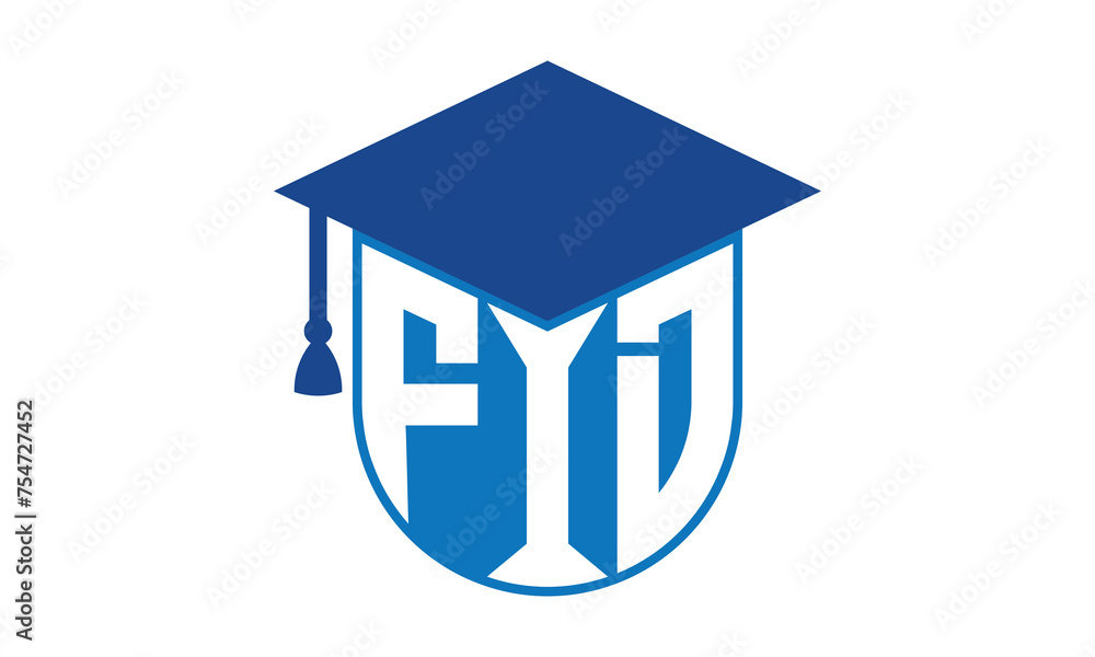 FID initial letter academic logo design vector template. school college ...