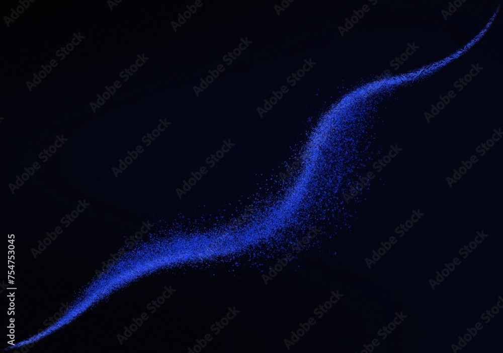 blue glitter wave frame border light effect Frame Border transparent ...