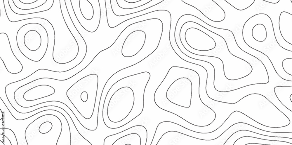 Modern Topographic map background geographic line map with elevation ...