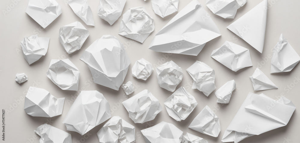paper, crumpled, ball, white, page, object, isolated, trash, abstract ...