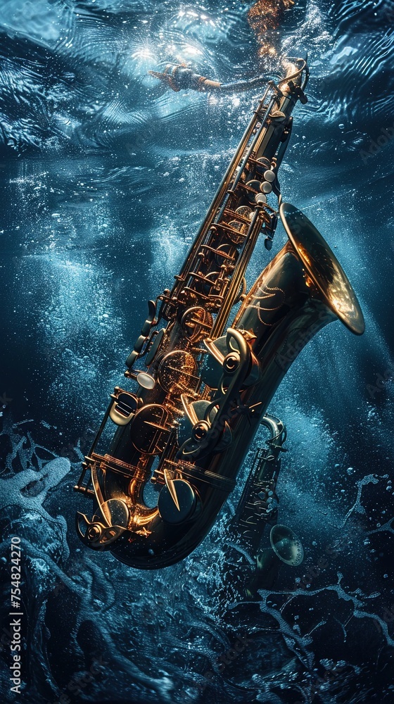 The sound of saxophones and trumpets mingles with the gentle lapping of ...