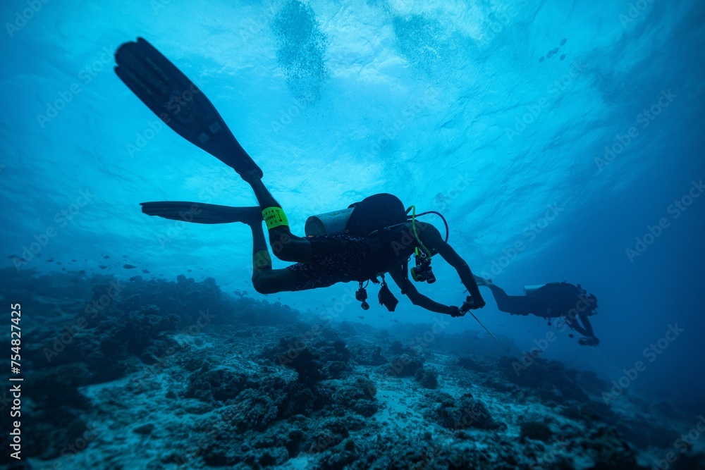 This photo is about scuba diving in the Maldives Islands. Starting from ...