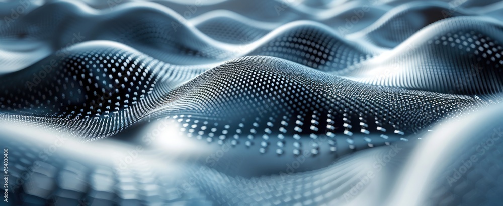 Macro view of a metamaterial surface, highlighting its unusual physical ...