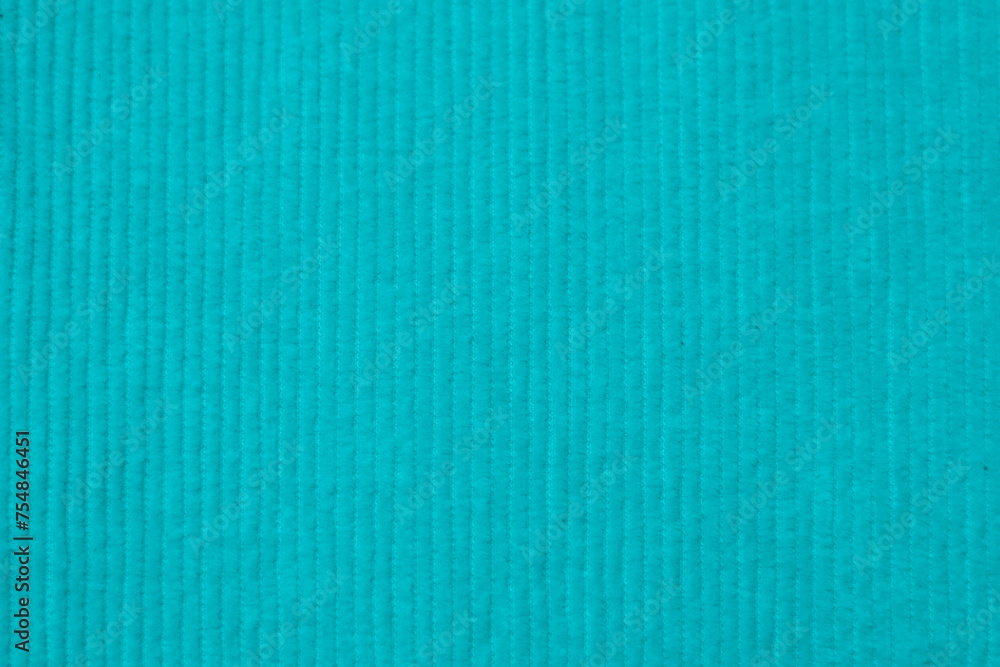 soft light Tiffany Blue corduroy fabric texture used as background ...