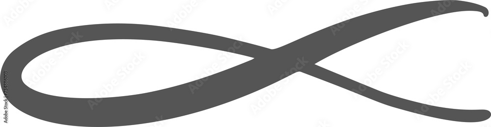 Swoosh line. Hand drawn underline swash with swirl tail. Swish ...