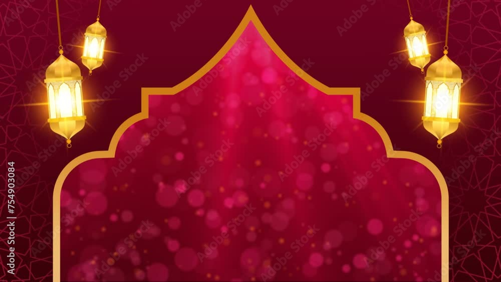 4k Animated Islamic Background with Rotating mandala arabic patterns ...