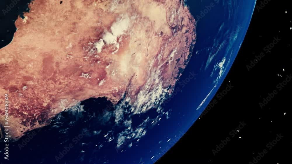 satellite view of australia from space. planet earth from space ...