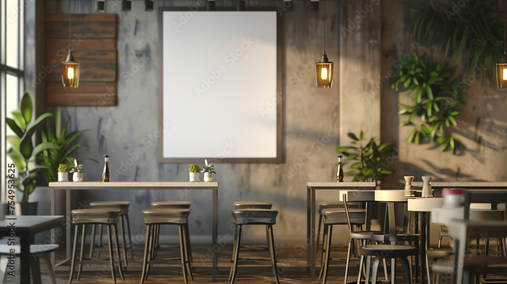 Restaurant menu board blank mockup showcase your menu items and prices ...