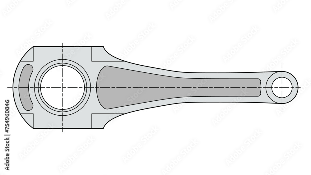 Reciprocating compressor drawing showing an API-618 industrial ...