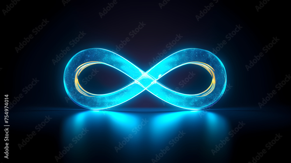 Colorful infinity shapes background, infinity symbol Stock Illustration ...