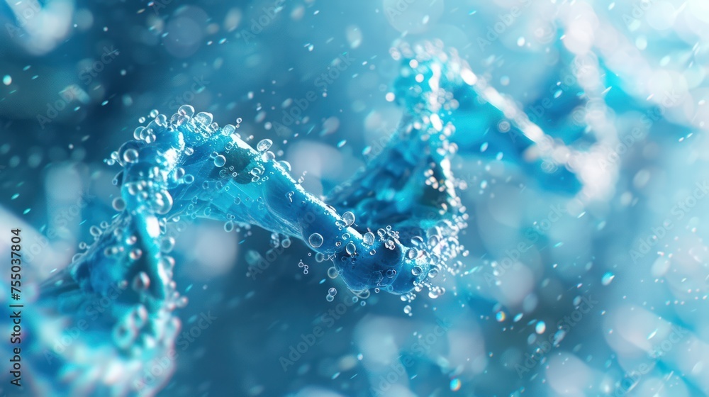 Journey Through Genetics - A stunning artistic representation of a DNA ...