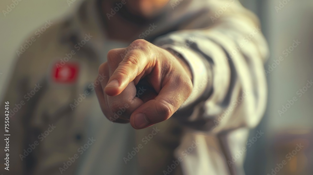 Hand pressing play logo for play video, song, movies, game and ...