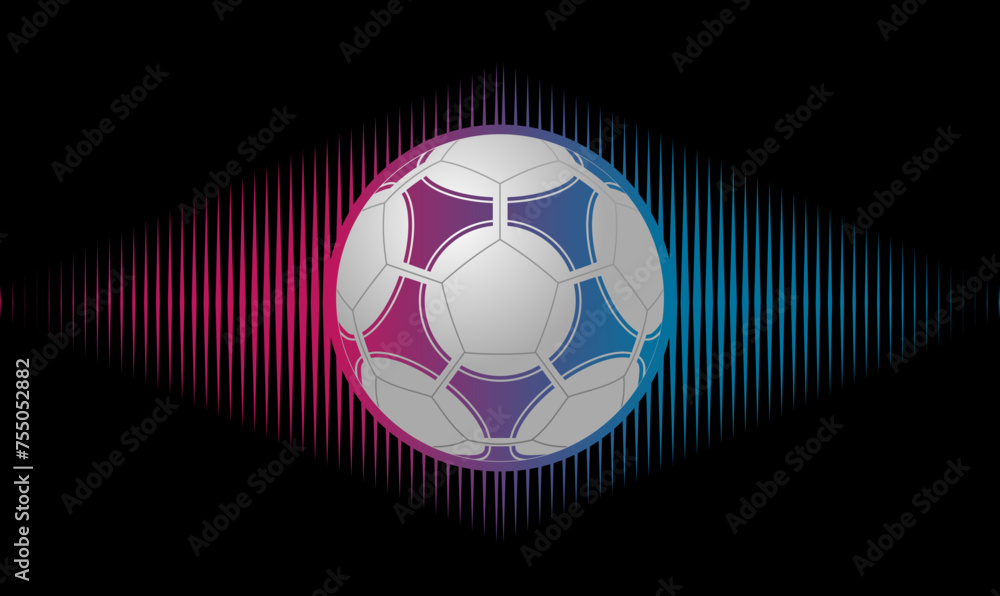 Modern soccer background. Soccer football design. Soccer ball vector ...